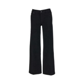 Frame Denim Le Slim Palazzo Weite Jeans - - Jeans - Damen - Schwarzk - W30