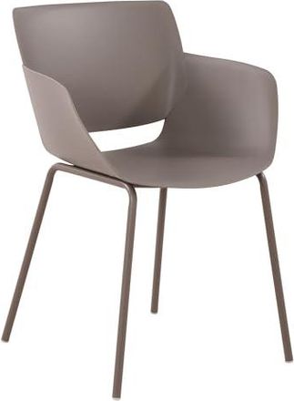Clp Chaise Alpena I Chaise dext&eacute;rieur Absolument r&eacute;sistante aux intemp&eacute;ries et aux UV I Structure de la Chaise en Acier rev&ecirc;tu par Poudre, Couleur:Taupe