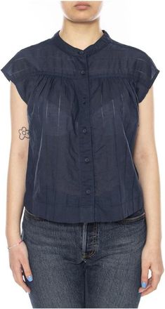 Wrangler Femme, Blouses et Chemises, Bleu, Taille: 38 FR Blouses