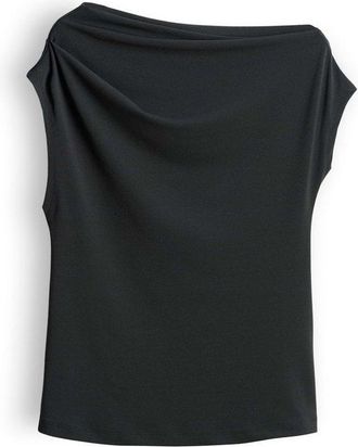 someday Kurzarmshirt Kilippa aus weichem Jersey Mit flie&szlig;endem Fall und elegant drapierter Optik