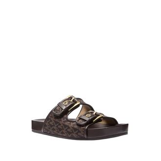 Michael Kors Sandales plates Byers logotyp&eacute;es