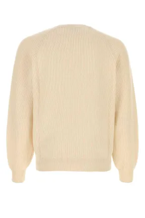 Brunello Cucinelli Burro+nebbia Exterior: Cashmere Maglieria Sweater