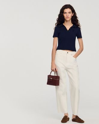 Sandro Sac Tangolino en cuir lisse