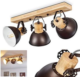 HOFSTEIN Plafonnier Orny LED 3 lampes anthracite