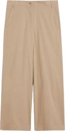 Max Mara Pantalon long - Femme - Pantalons - Beige - Taille: 44 FR