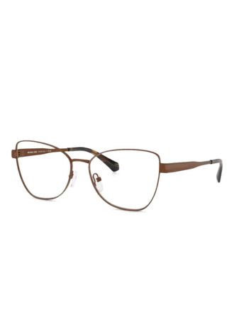 Michael Kors lunettes de vue Paris &agrave; monture papillon - Marron