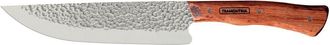 Tramontina Fleischmesser NOMADE mit Hammerschlag-Klinge 19 cm - Edelstahl, rostfrei & extra scharf - ergonomischer Griff aus FSC-Holz - Profi-Tranchiermesser f&uuml;r