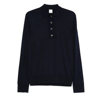 Eleventy Polohemd aus Baumwolle/Kaschmir - - Tops - Herren - Blau - S