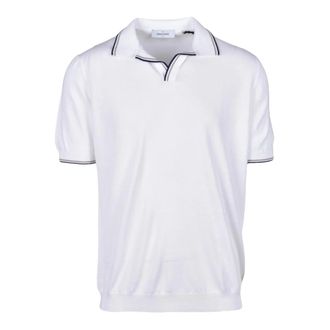 Gran Sasso Homme, Tops, Blanc, Taille: 3XL Polo en maille