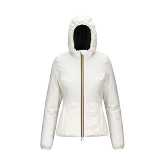 K-Way Wei&szlig;e Wasserdichte Winddichte Jacke - - Jackets - Damen - Wei&szlig; - XL