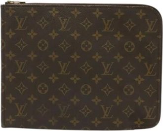 Louis Vuitton Pre-owned Monogram Poche Document Clutch - Homme - Pre-owned - Brun - Taille: ONE Size