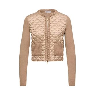 Moncler Femme, Pulls, Brun, Taille: 40 FR L10939B00036M567022B Cardigan
