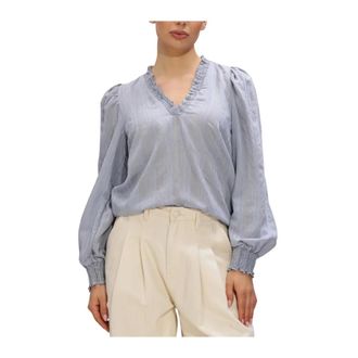 Co'Couture Damen, Blusen & Hemden, Blau, MGr&ouml;&szlig;e