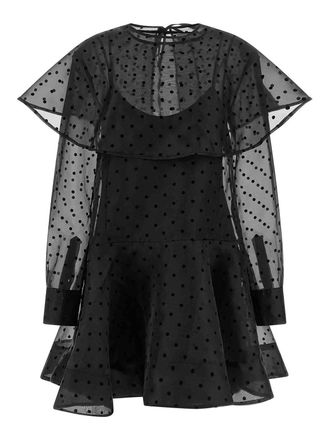 Ganni Robe Au Genou - Noir