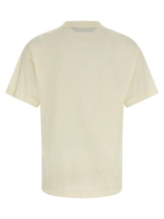 Palm Angels Logo Print T-Shirt - Cream