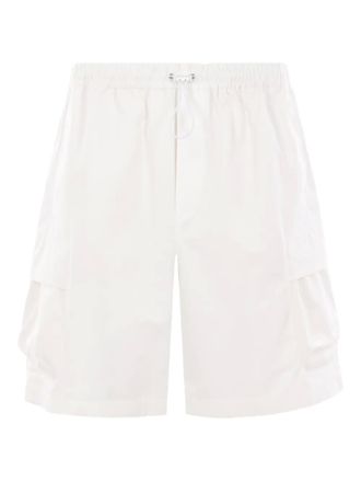 Gucci Web Stripe Cargo-Shorts - Wei&szlig;