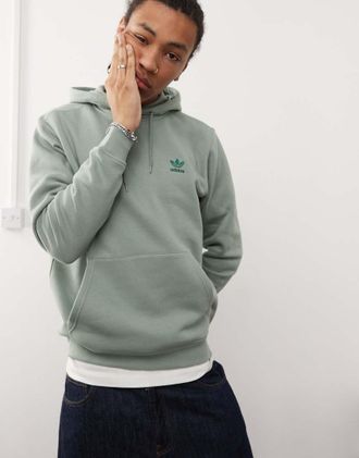 adidas Originals Trefoil Essentials - Sweat &agrave; capuche - Vert