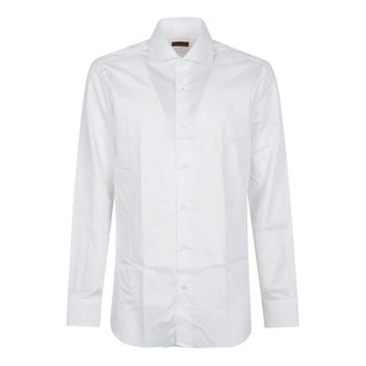 Barba Homme, Chemises, Blanc, Taille: L Chemise &agrave; col