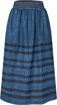 Lollys Laundry Femme, Jupes, Bleu, Taille: 42 FR KayLL Midi Skirt