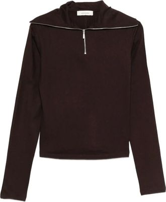 Entire studios Entire Studios, Femme, Sweatshirts et sweats &agrave; capuche, Brun, Taille: 36 FR Apex Wool Top