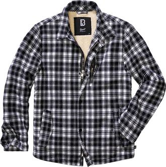 Brandit Classic Sherpa Jacket, Farbe: white/black, Gr&ouml;&szlig;e: XL