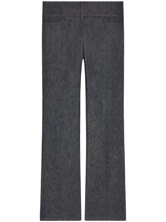 Courrèges jean à taille ceinturée - Gris