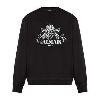 Balmain Paris Printed Sweatshirt - - Sweatshirts & Hoodies - Herren - Schwarzk - 3XL