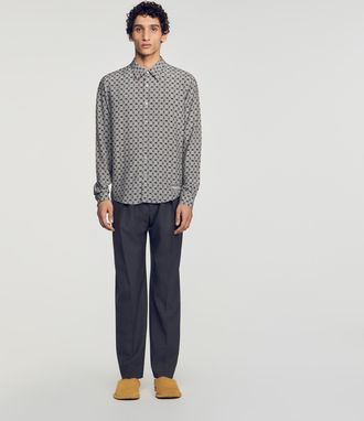Sandro Chemise imprim&eacute; chaine