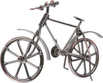 Cabilock Retro Fahrrad Skulptur aus Vintage Deko Figur f&uuml;r Schreibtisch Kunst Dekoration Handgefertigte Fahrradstatue Fahrrad Ornament