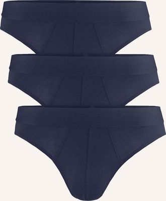 Hessnatur Hessnatur Slip Regular Cut 3er-Pack blau