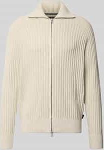 Fynch-Hatton Slim Fit Strickjacke aus Baumwoll-Woll-Mix