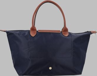 Longchamp Womens Shoulder Bag Le Pliage One Blue Polyamide