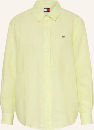 Tommy Jeans Hemdbluse Mit Leinen gruen