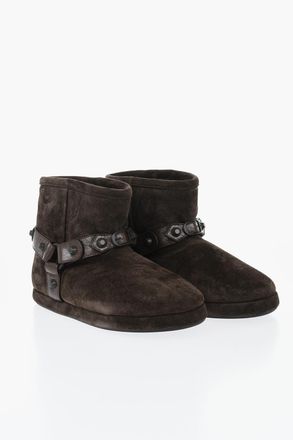 Balenciaga Wildleder-Stiefeletten ALASKA mit Nietenbesatz Balenciaga