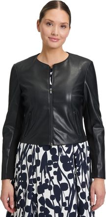 Vera Mont Damen Blazer-Jacke mit Rei&szlig;verschluss Schwarz,42