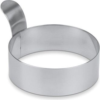 Städter Eierring, Edelstahl, Silber, ø 7,5 x 2,5 cm