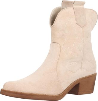 Elara Damen Stiefeletten Cowboy Boots Chunkyrayan 301-A31S Beige-42