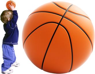 Generic Schaumstoff-Basketball f&uuml;r den Innenbereich, leiser PU-Ball f&uuml;r Spiele und Praxis, ideal f&uuml;r Kinder, Jugendliche und Erwachsene