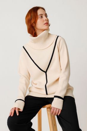 SKFK Damen vegan Pullover Onintze Beige