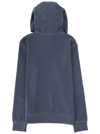 Moncler Logo-Print Cotton Sweatshirt - Blue