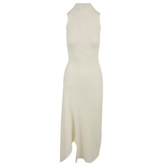 Akep Asymmetrisches Strickkleid - - Dresses - Damen - Wei&szlig; - M