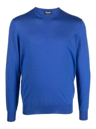 Drumohr Pull Col Rond - Bleu