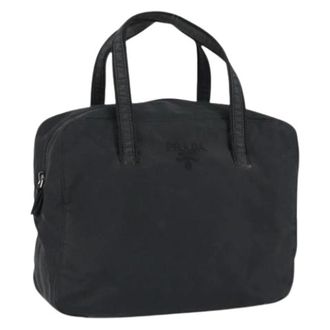 Prada Sac &agrave; main vintage en nylon Pre-owned - Femme - Pre-owned - Noir - Taille: ONE Size