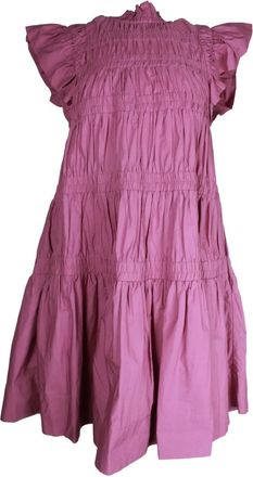 Sea New York Steph Midikleid mit weiten Ärmeln - Rosa