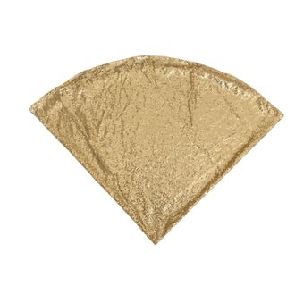 Cabilock Pailletten-tischdecke Goldfarben Runder Tischl&auml;ufer Gl&auml;nzend f&uuml;r Hochzeiten Picknicktische Couchtische Leicht zu Verstauen Schutz vor Flecken und Krat