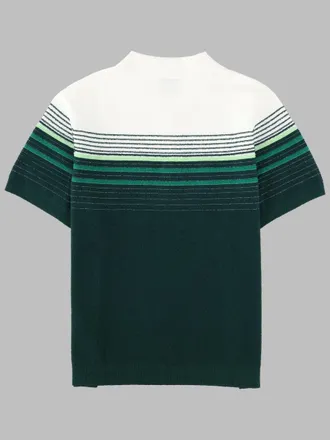 Casablanca Boucl&eacute; Cotton-Nylon Blend Polo Shirt - Multicolor