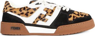 Fendi Cavallino and Suede Match Sneakers