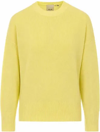 Allude Pull Col Rond - Jaune