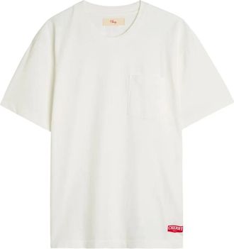 Cherry Los Angeles T-Shirt mit Tasche - Nude