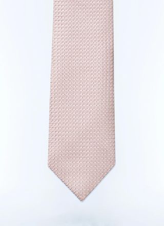 Fursac Cravate rose en soie - Taille Unique - Homme